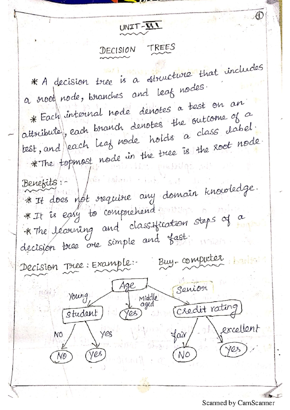 Decision Tree - computer science - Studocu