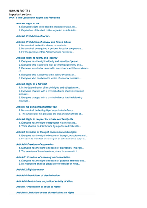 2. Article 2 - Right to Life Importance of the right to life ...