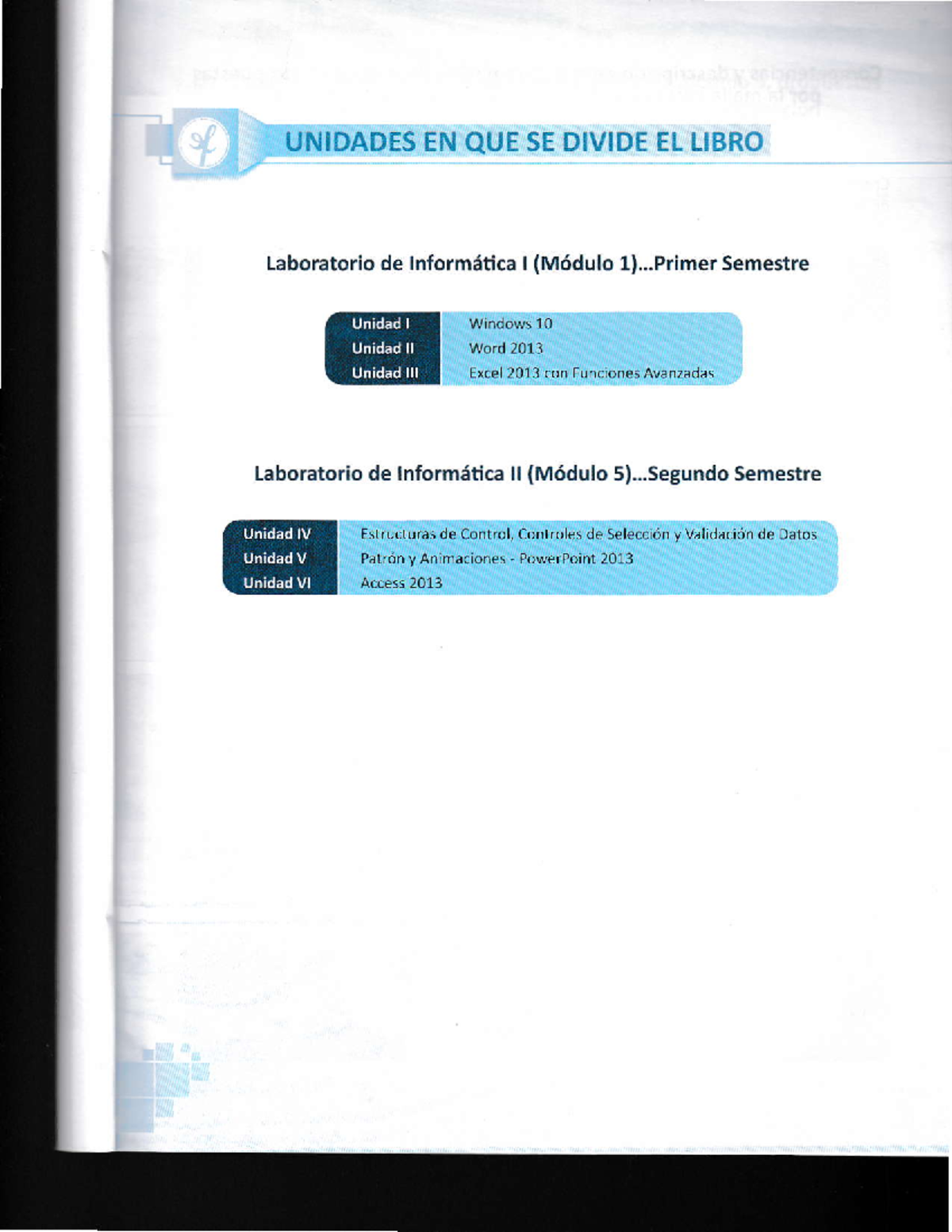 Libro M1 Laboratorio DE Informatica I - informática educativa - Studocu