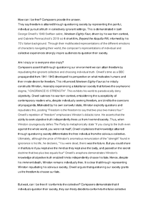 Mod C Questions - Module C: Craft of Writing Questions Sample HSC Guard ...