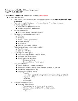 Obstetric Medication Calculation Fall 2022 - Obstetric Medication ...