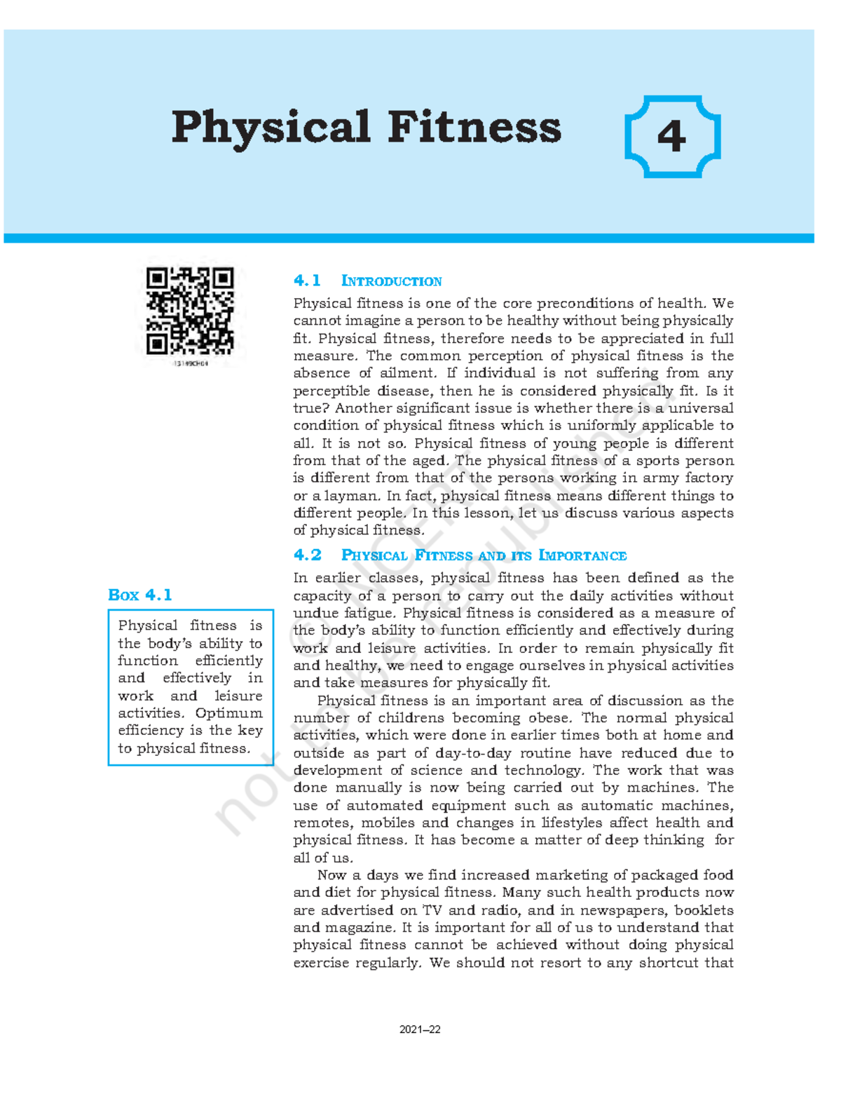 PE 2 - LECTURE NOTE - 4 IntroductIon Physical fitness is one of the ...
