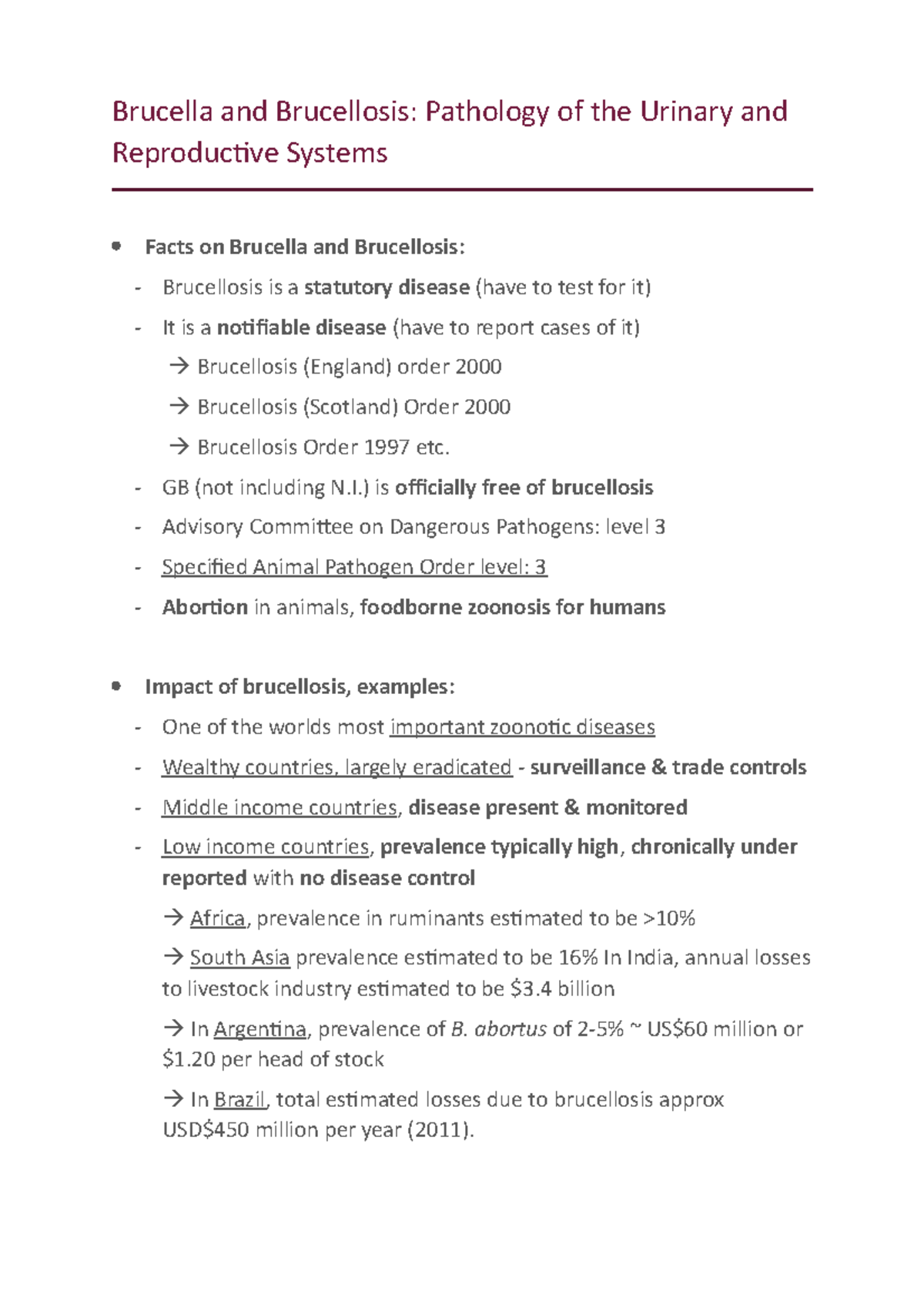 Brucella and Brucellosis PURS - Brucella and Brucellosis: Pathology of ...