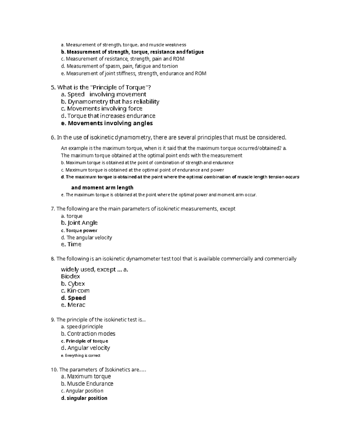Physiological Responses to Exercise-7 - a. Measurement of strength ...