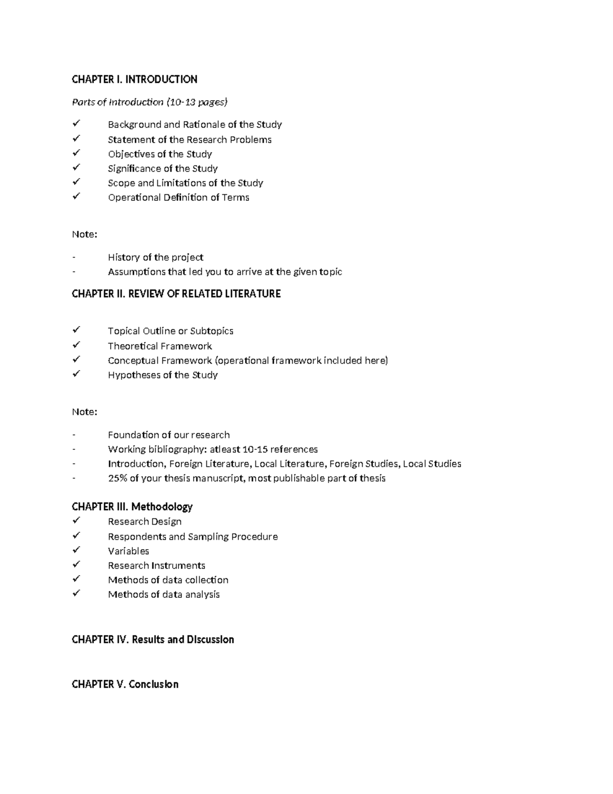 Chapter 8 Parts of Research ISU - CHAPTER I. INTRODUCTION Parts of ...