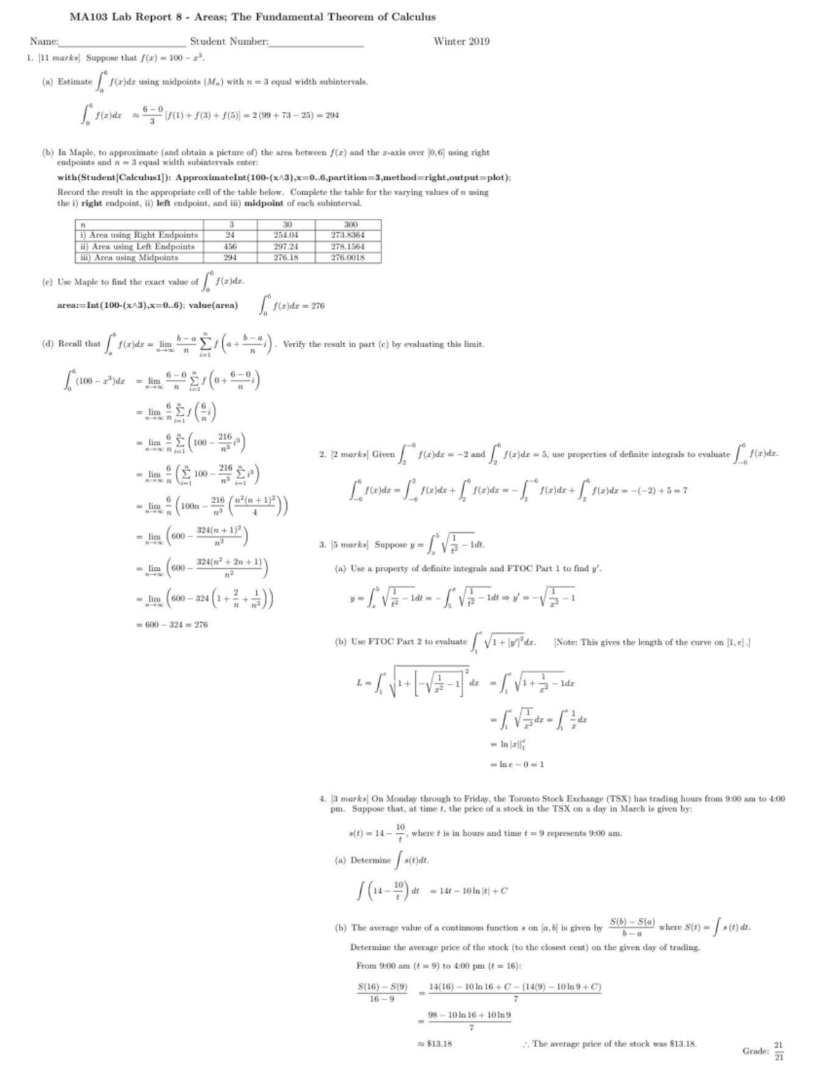 Lab8 Previous Labs - lab - MA103 - Studocu
