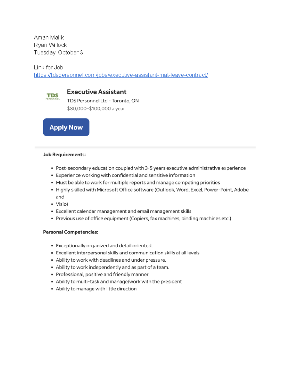 Assignment #3 - assigment - Aman Malik Ryan Willock Tuesday, October 3 ...