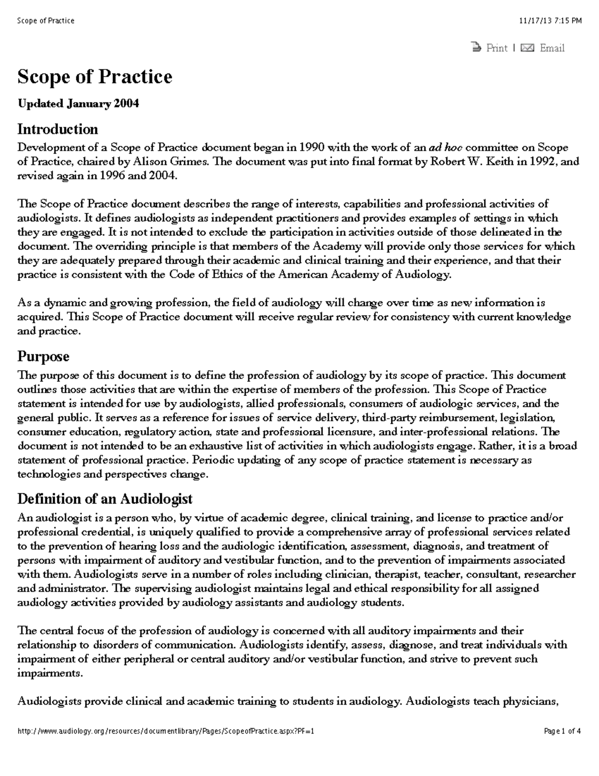 AAA Scope of Practice - Print | Email Scope of Practice Updated January ...