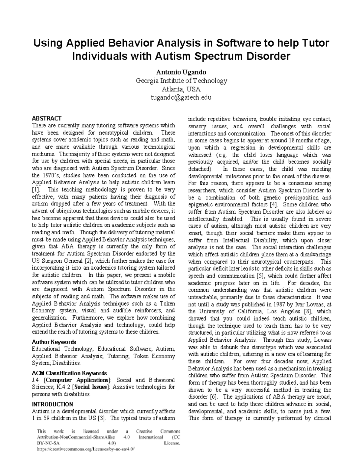 304993882 - Cours - Using Applied Behavior Analysis in Software to help ...