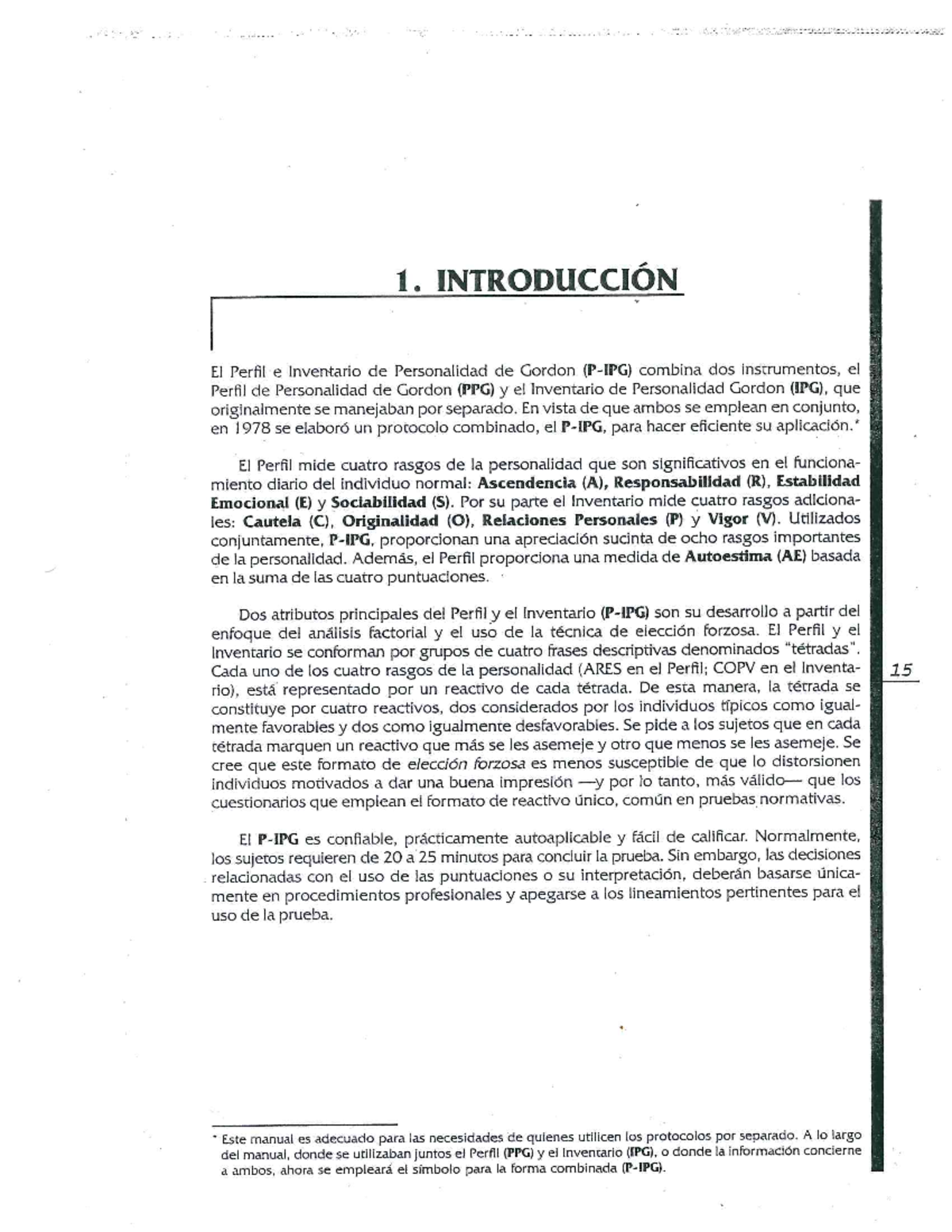 Test Gordon P-IPG (manual) 1 - Evaluación en psicología educativa ...