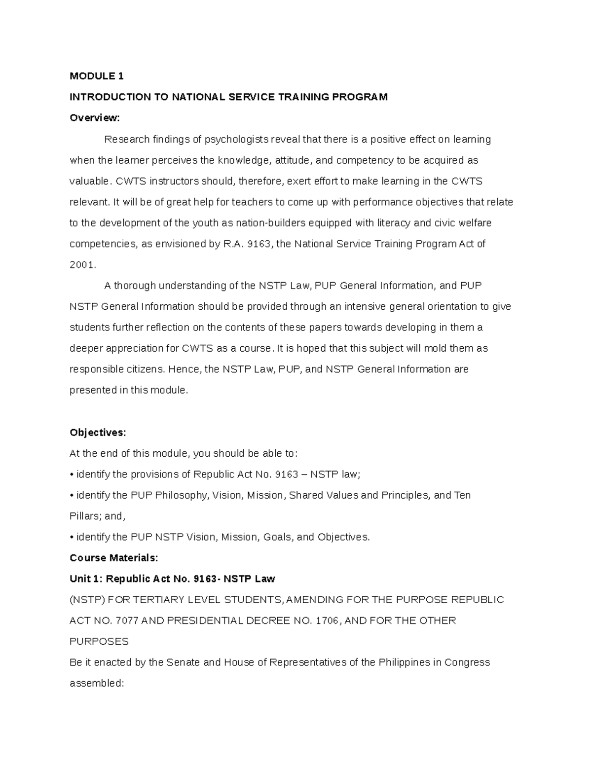 Exam 6 February 2021, questions and answers - MODULE 1 INTRODUCTION TO ...