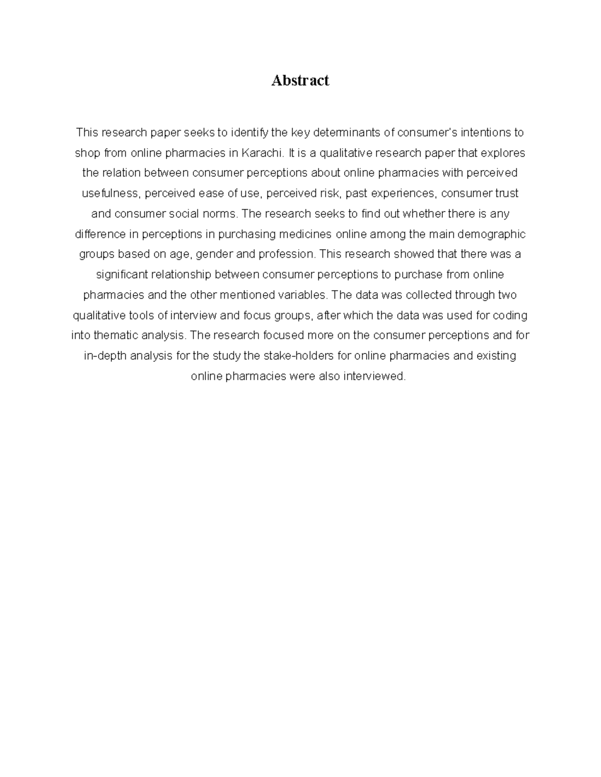 Abstract - Lecture notes 2 - Abstract This research paper seeks to ...