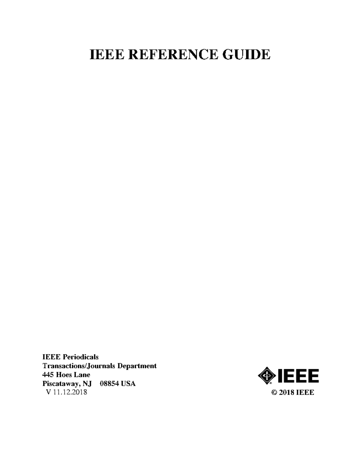 IEEE-Reference-Guide for all assessments - IEEE REFERENCE GUIDE IEEE ...