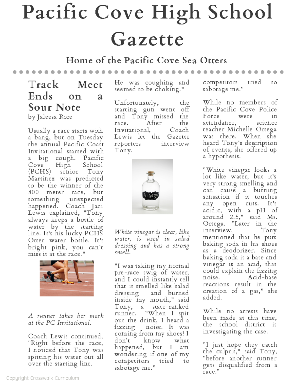 Pdf Chemistry Reading - Pacific Cove High School Gazette Home of the ...