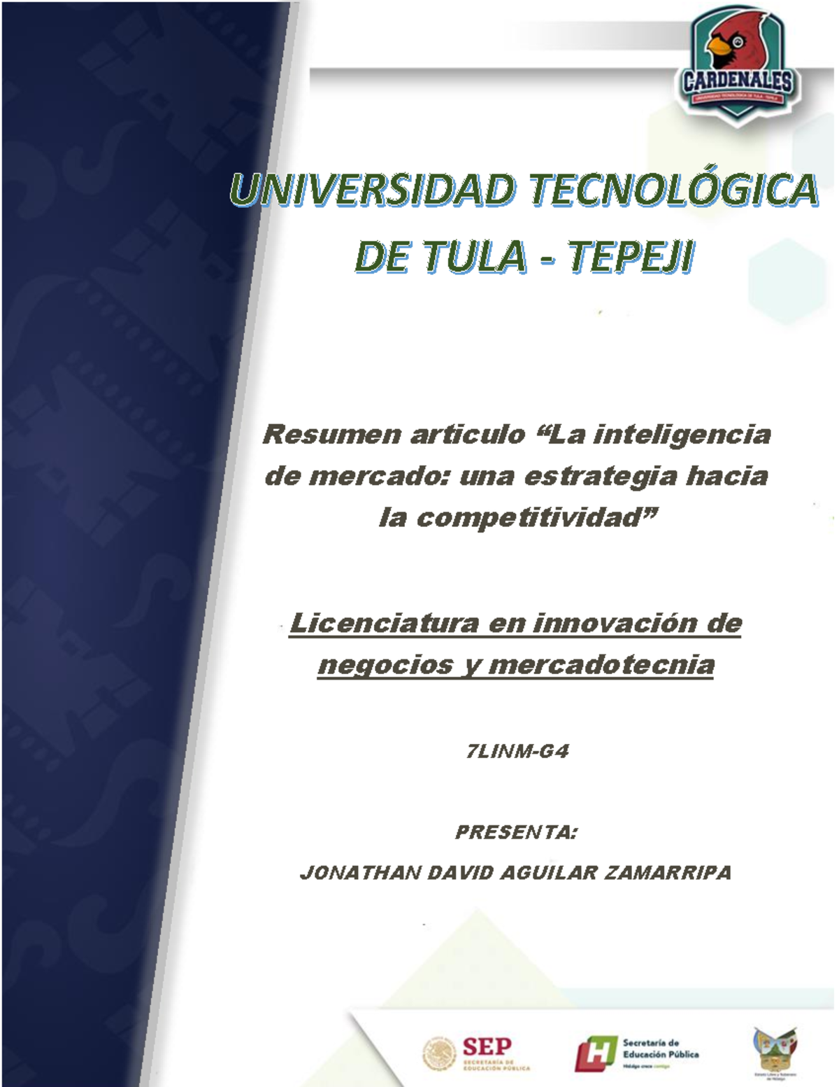 Resumen IM- Jonathan David Aguilar Zamarripa - .. Resumen articulo “La ...