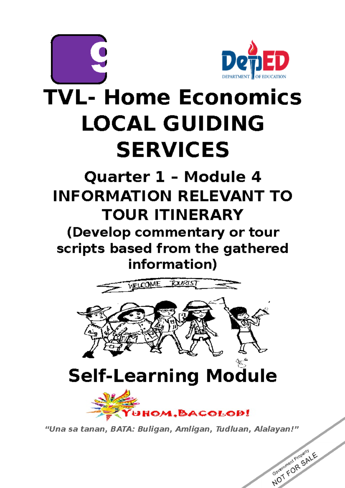 Local guiding Module 9 Week 4 - TVL- Home Economics LOCAL GUIDING ...