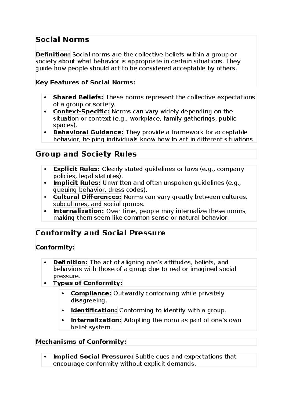 Social Norms - They guide how people should act to be considered ...