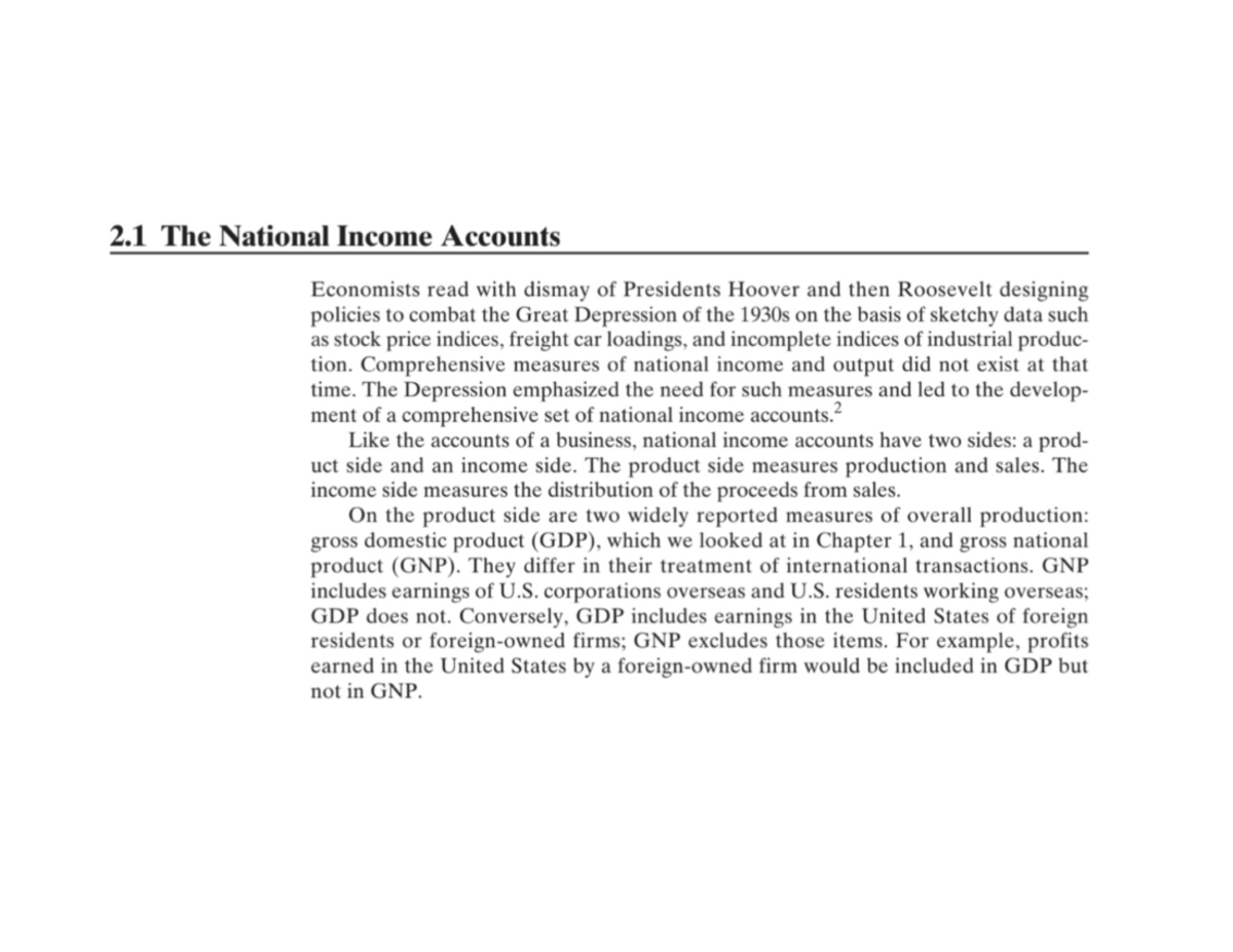 National income accounts - MACRO ECONOMICS - Studocu