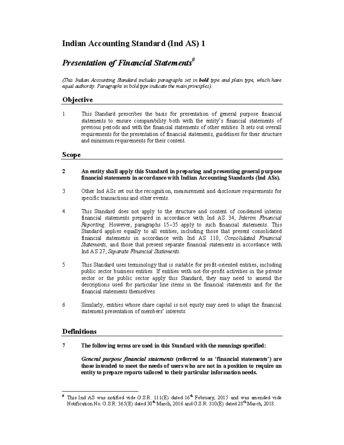 Ind AS 1 2019 - Indian Accounting Standard 1 - Indian Accounting ...