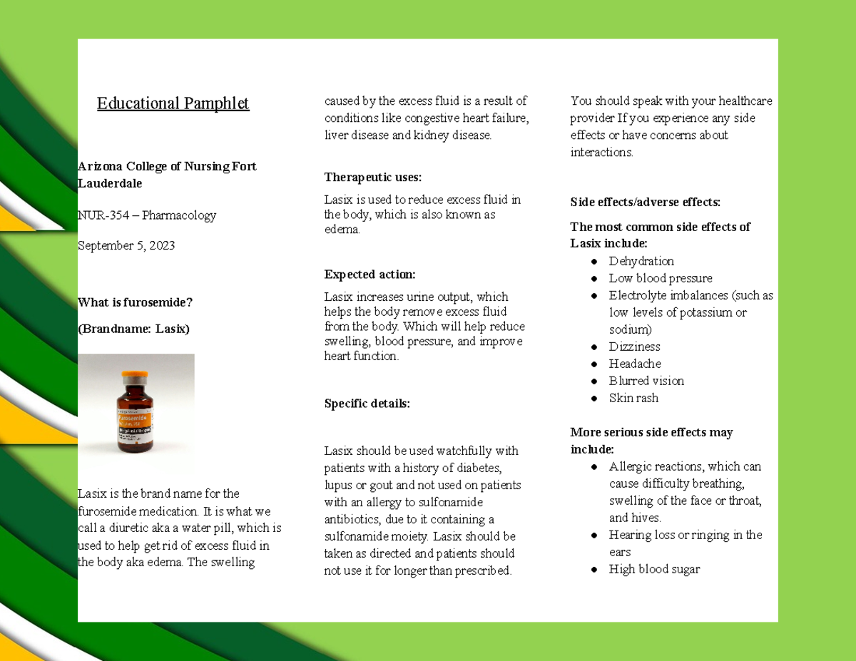Educational Pamphlet - Educational Pamphlet Arizona College of Nursing ...