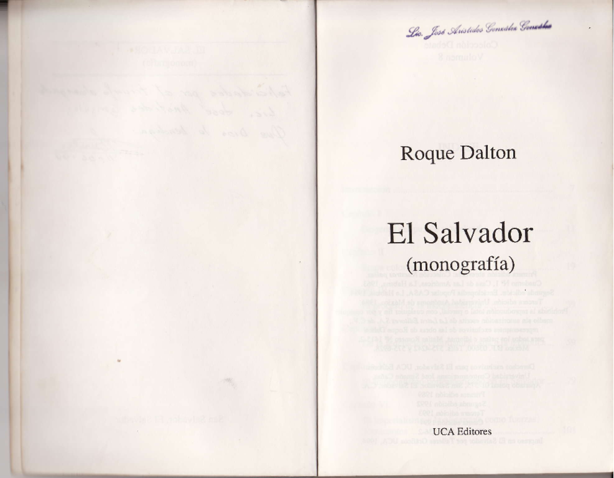 Monografía Roque Dalton-5 - .9L''/' " a'/'¿'t ;-//*'t"ú RoqueDalton El ...