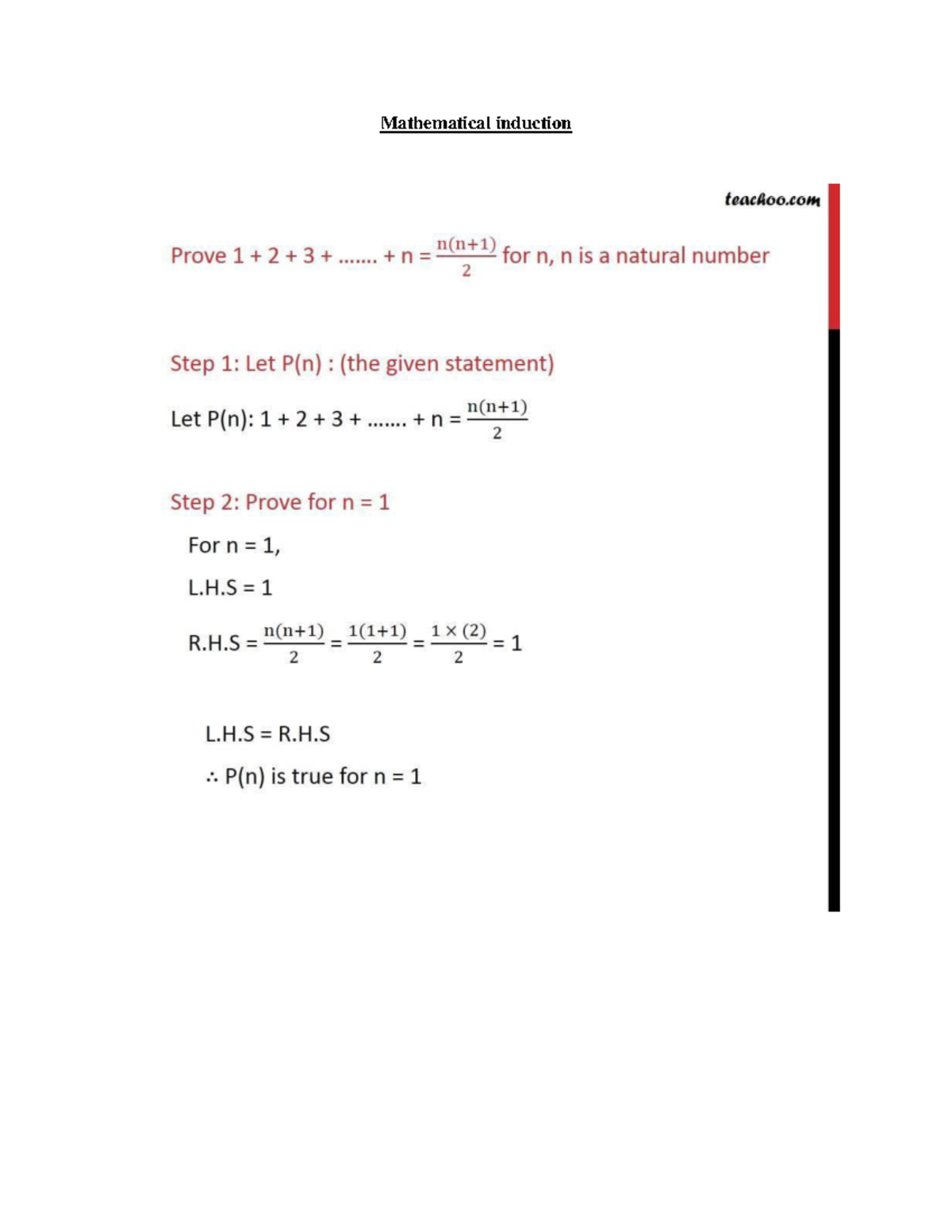 Mathematical induction - Theory of computation - Studocu