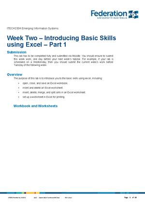 Week 2 Lab - WEEK 2 LAB Exercise 1: Exercise 2: Exercise 3: Exercise 4 ...