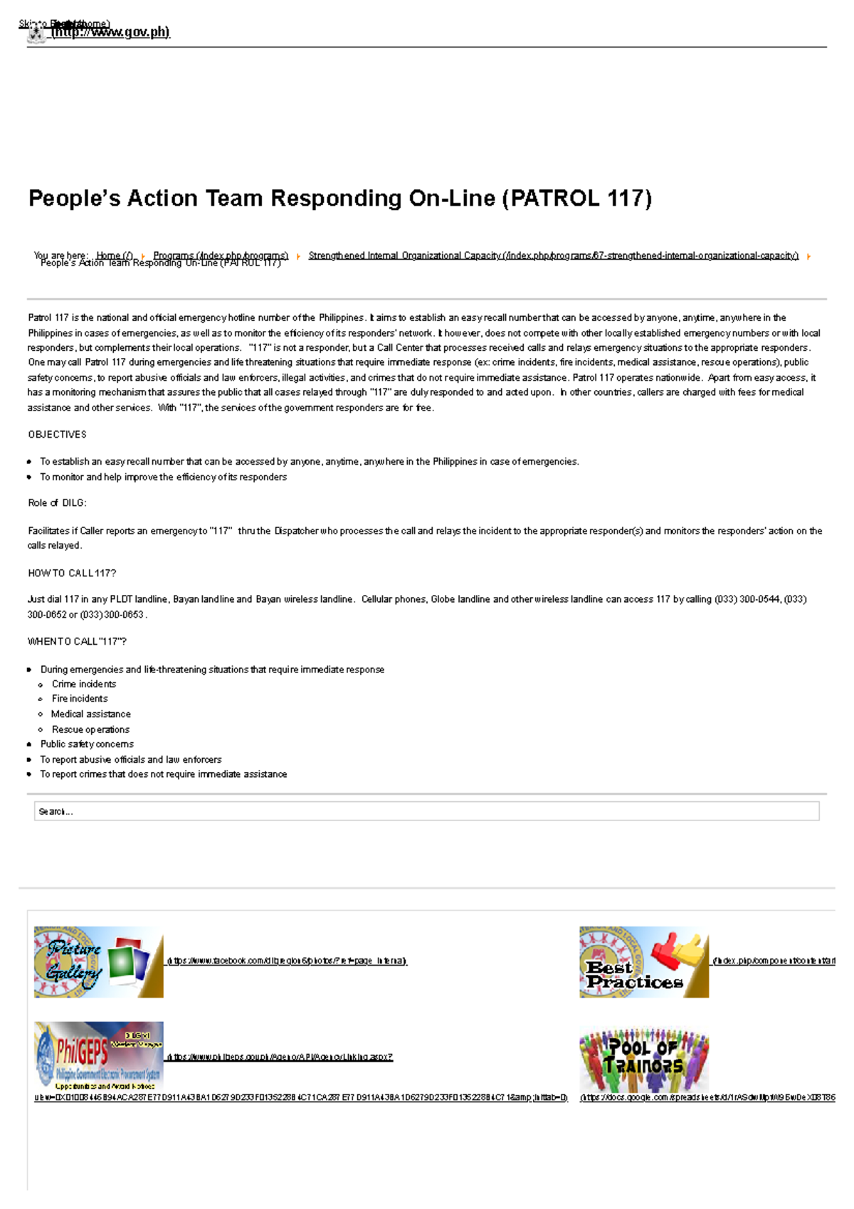 Patrol 117-People’s Action Team Responding On-Line - Skip to ...