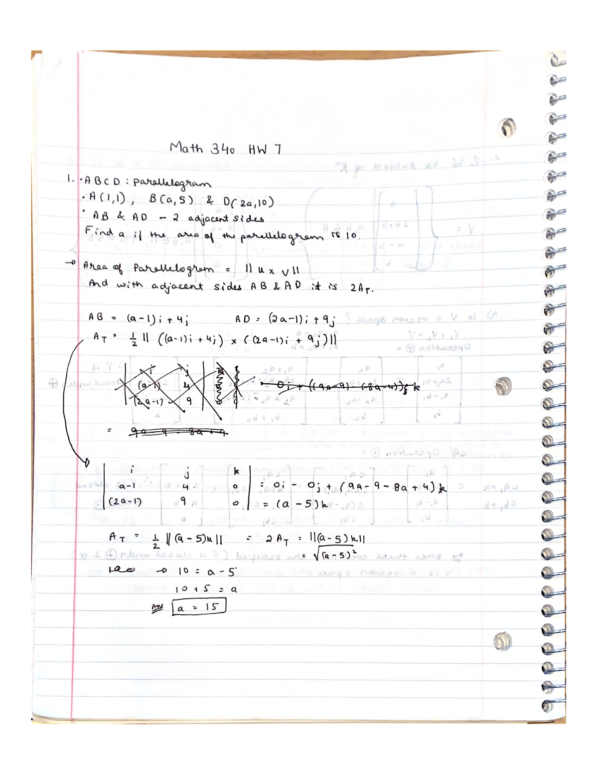 Math 340 Hw 7 - math elementary matric and linear algebra homework - MATH 340 - Studocu