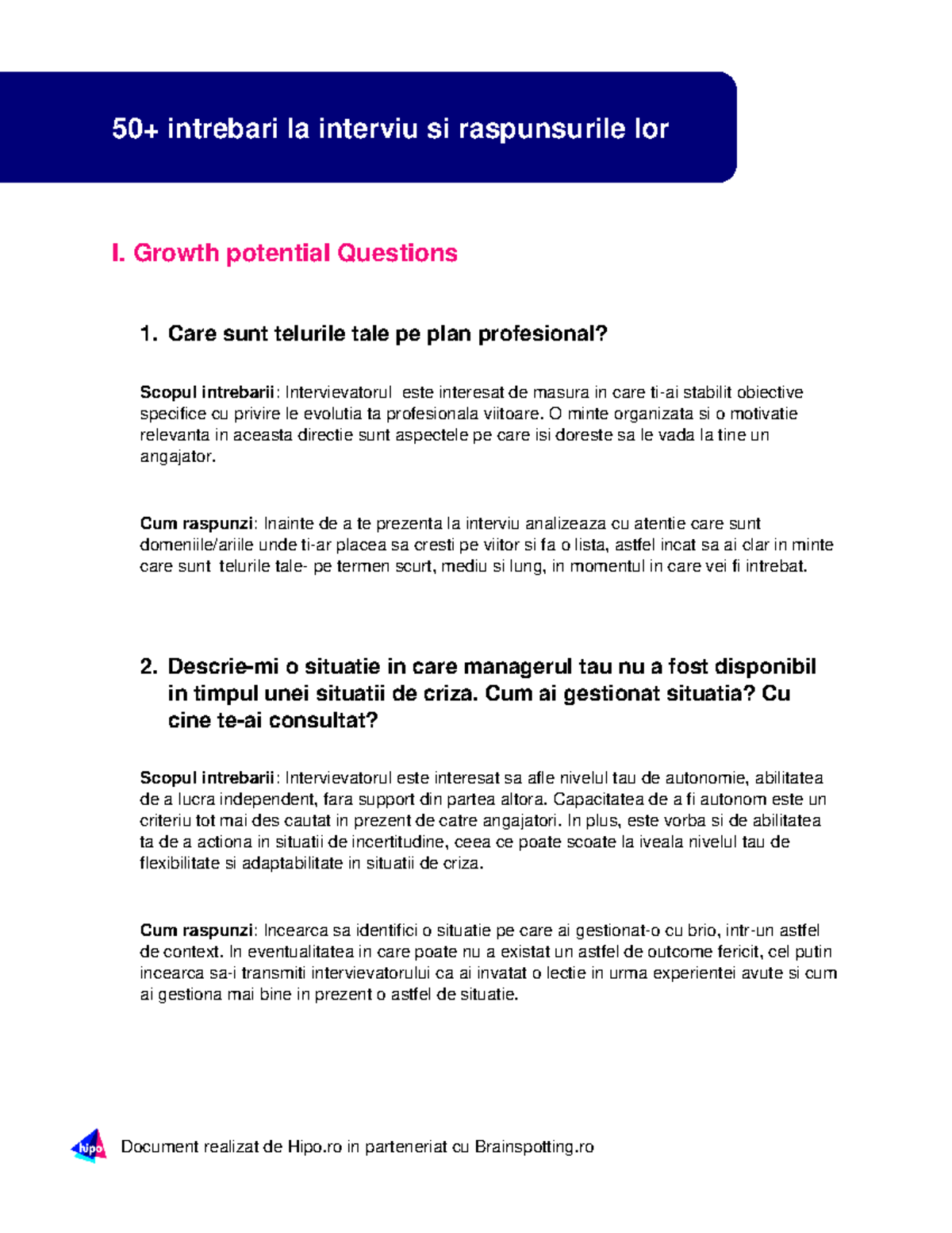 50 intrebari raspunsuri interviu angajare - 50+ intrebari la interviu ...