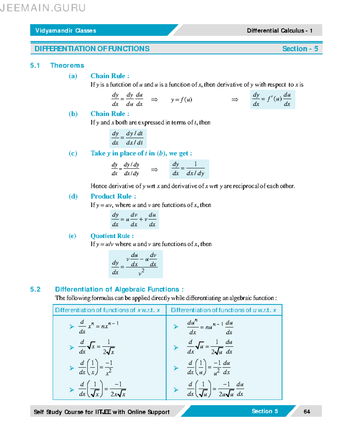 413016437 Differential Calculus 3 - V idyamandir Classes Differential ...