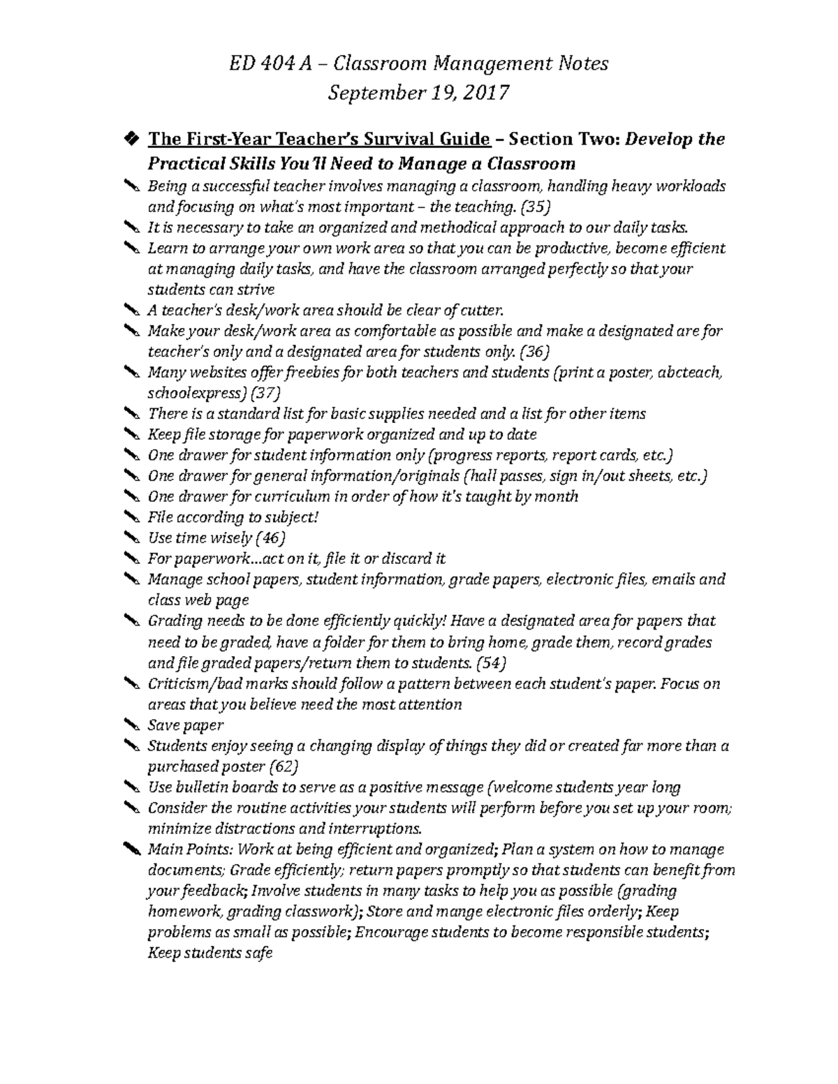 The First-Year Teacher’s Survival Guide – Section Two: Develop the ...