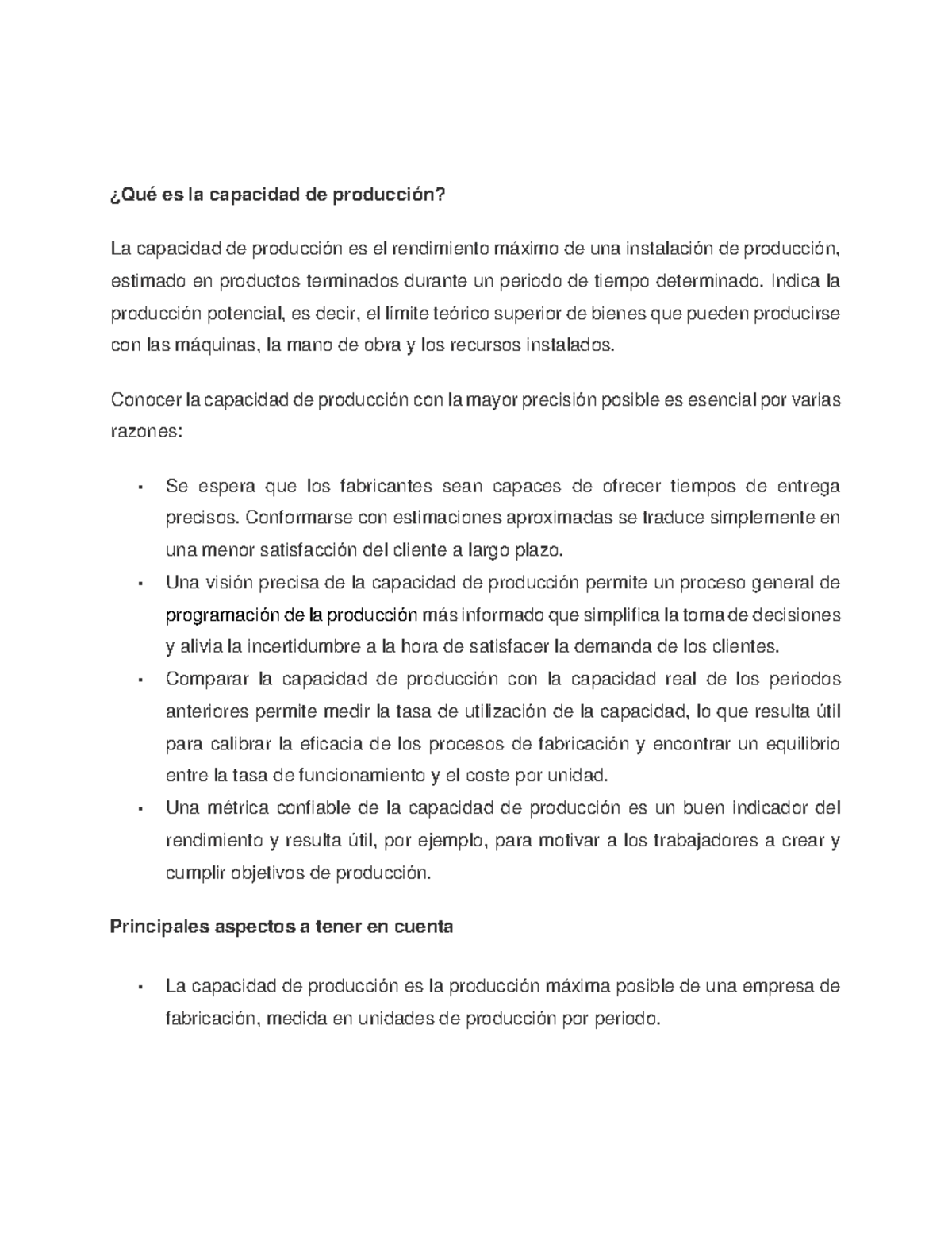 Herramientas para determinar la capacidad productiva - ¿Qué es la ...