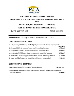 KCSE 2024 ENGLISH PP1 Leakeges and Prediction - Page 1 of 38 KCSE 2024 PREDICTION ENGLISH PP 1 ...
