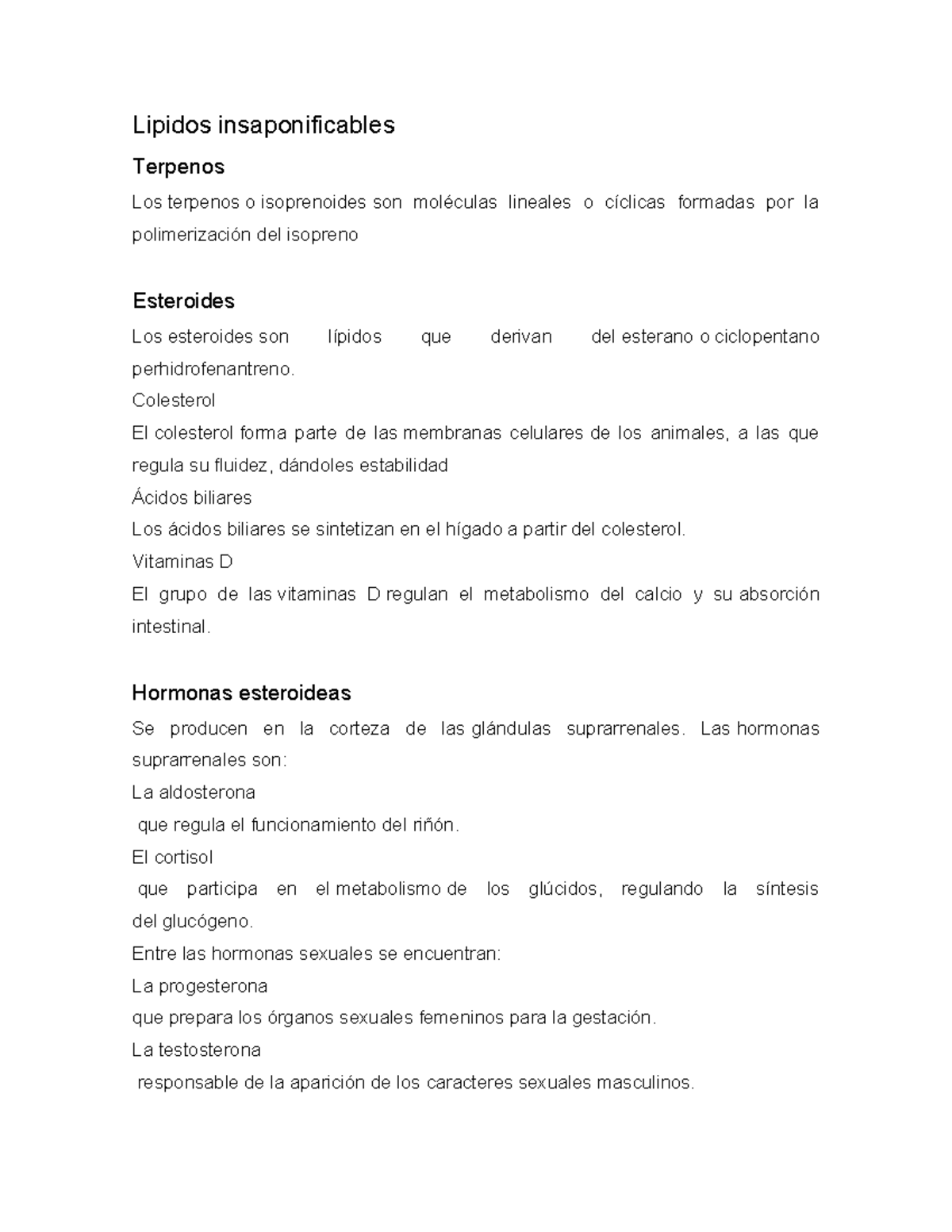 Lipidos insaponificables - Lipidos insaponificables Terpenos Los ...