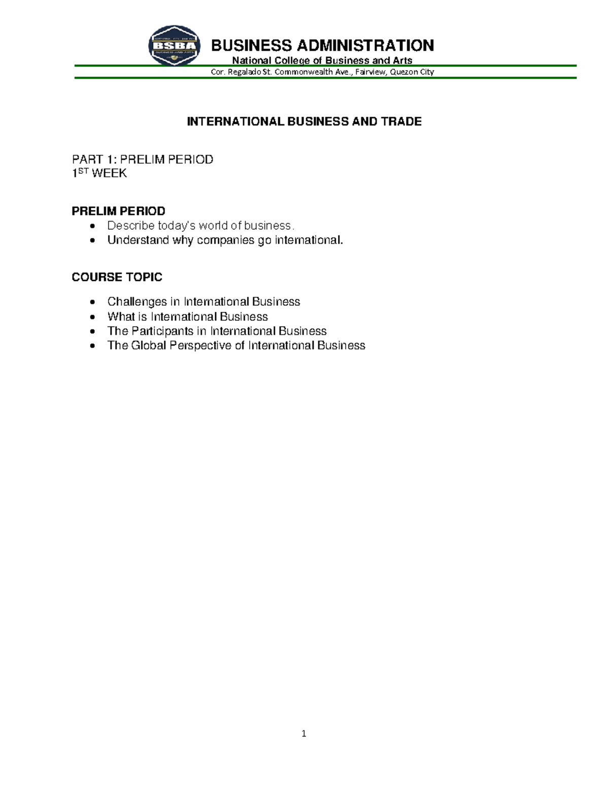 IBAT-FRVW - Report - National College of Business and Arts Cor ...