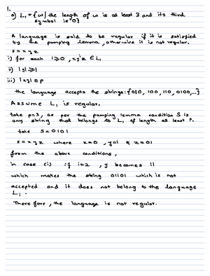 CS 417- 5th Homework - Solution to the 5th assignment of theory of computation. - 1 A a bi where ...