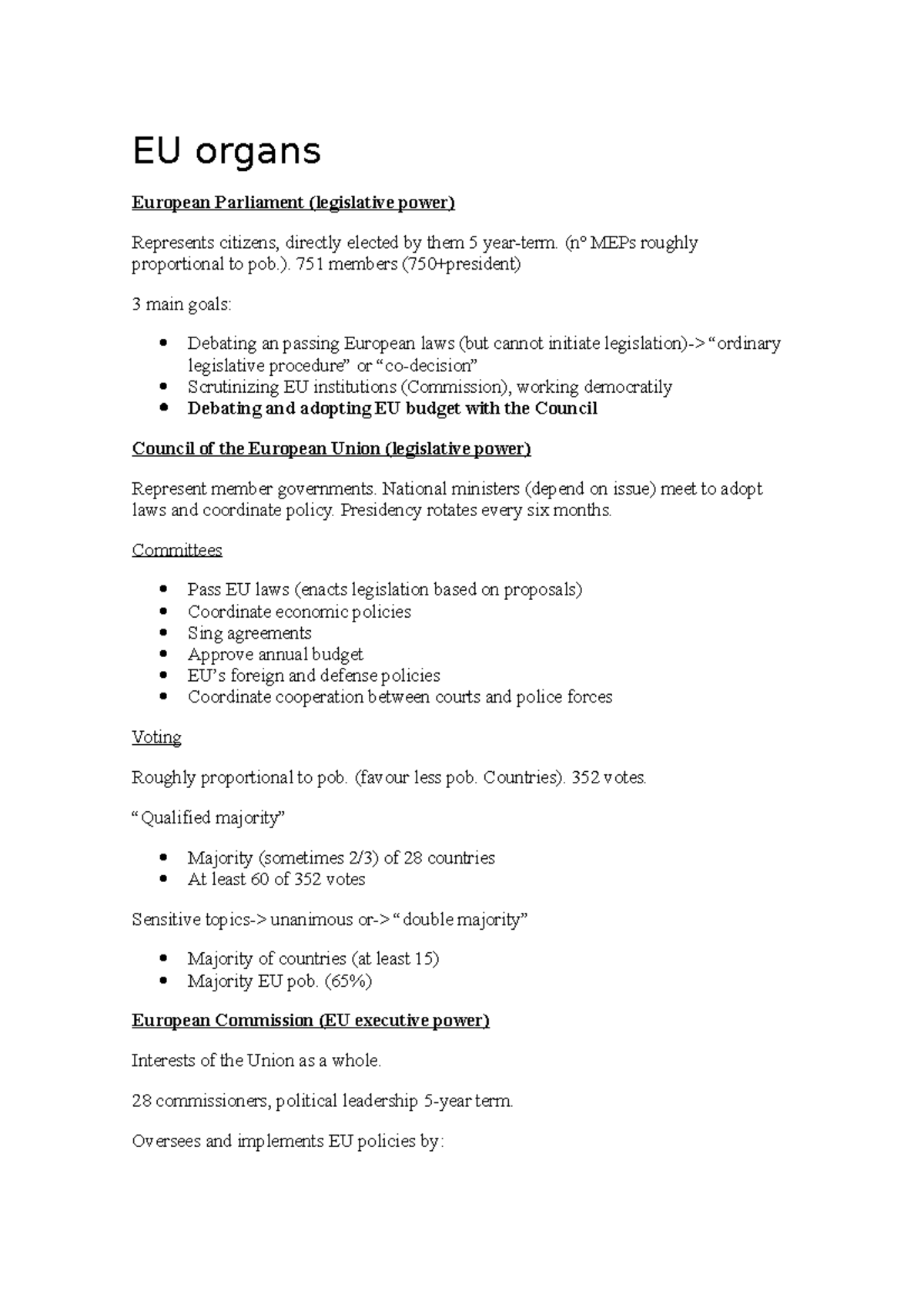 European Union Law_ Apuntes law - Law Methodology and Culture Course ...