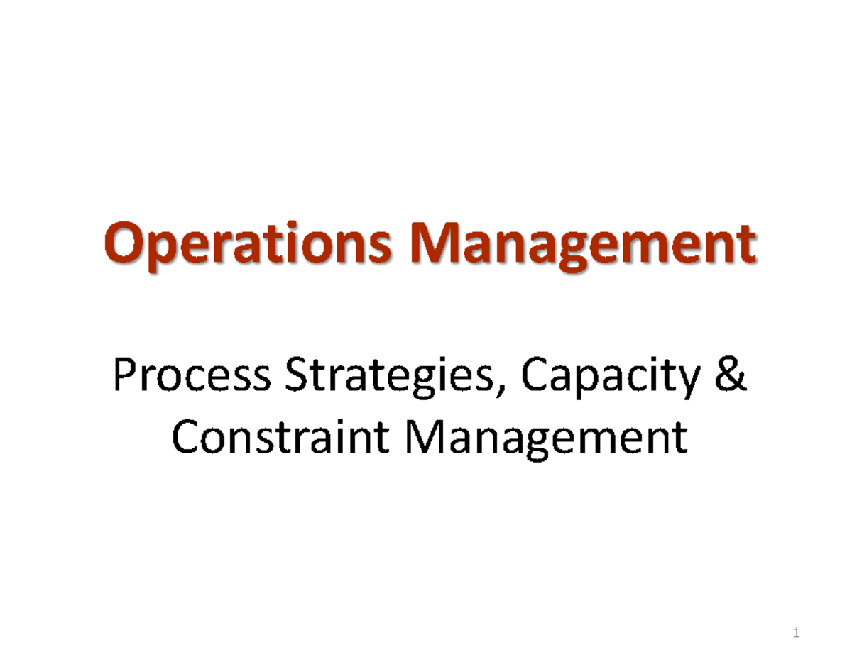 Product design process strategies - Operations Management Process ...