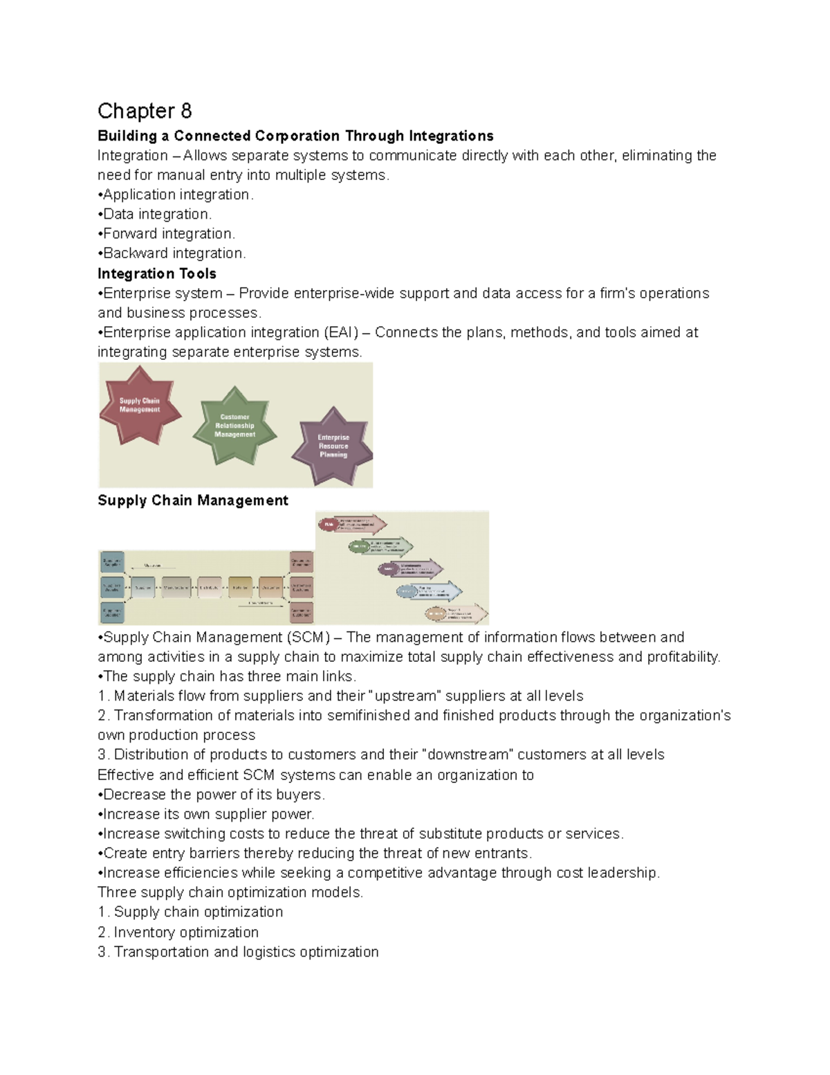 Chapter 8 - Chapter 8 Building a Connected Corporation Through ...
