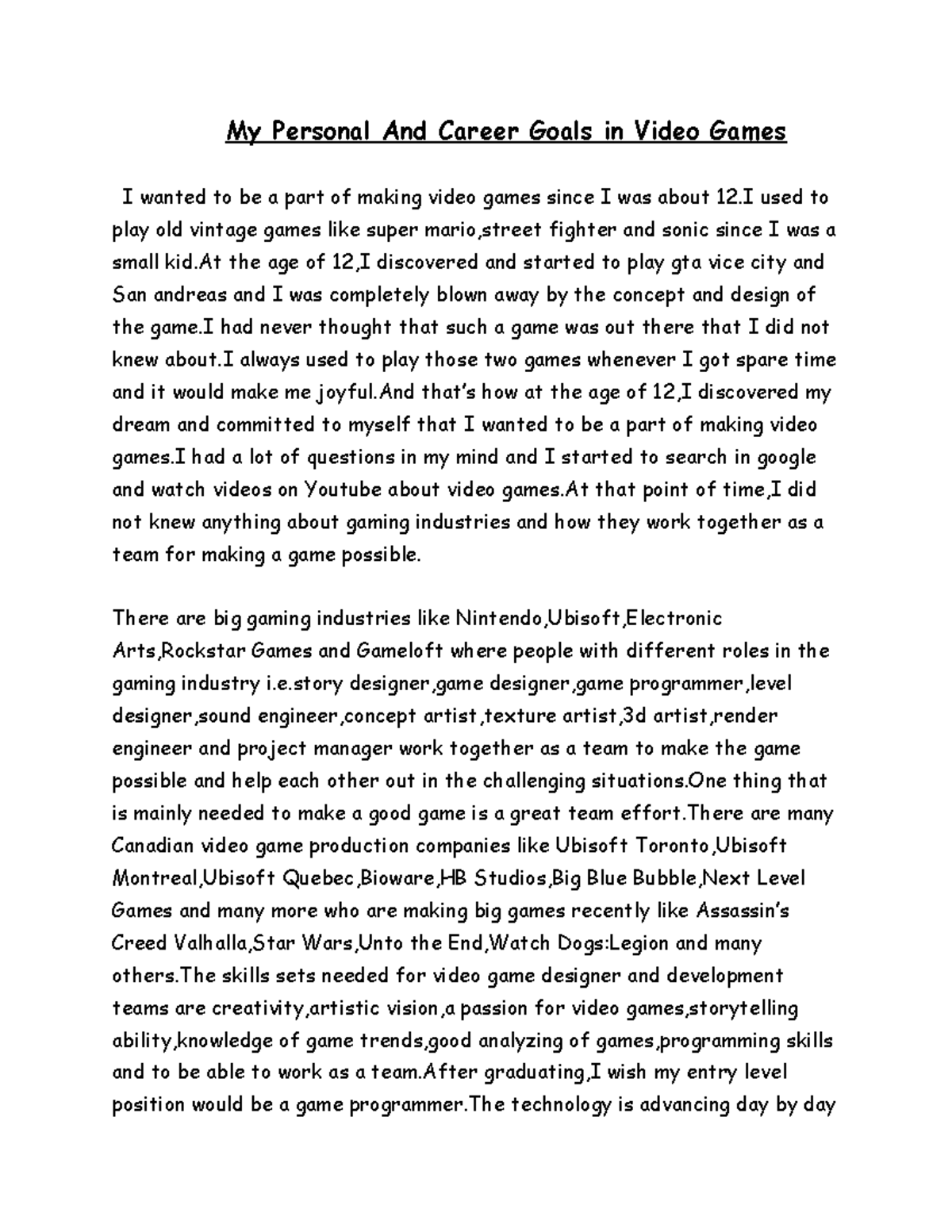 My Thoughts On Gaming Industry-Abinash Tiwari - My Personal And Career ...