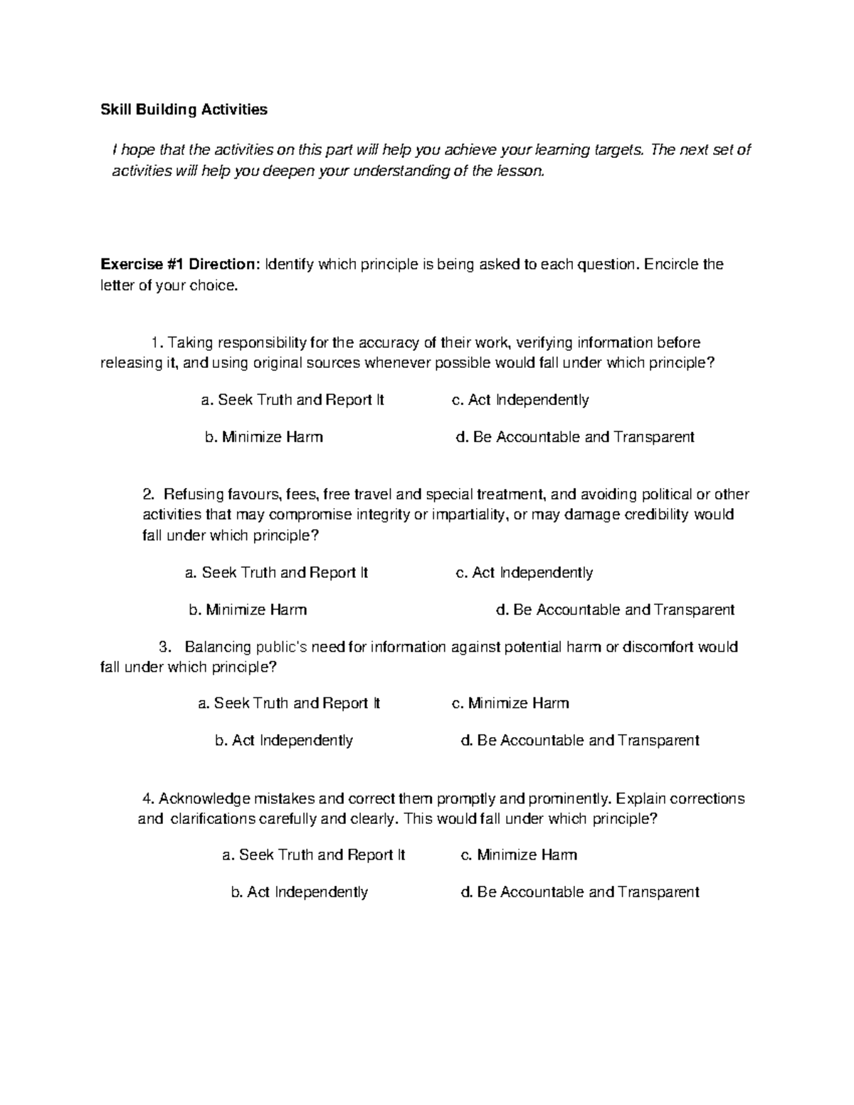 Mark Alvin Agno Yanga - Skill Building Activities 2 Pdf - Skill ...