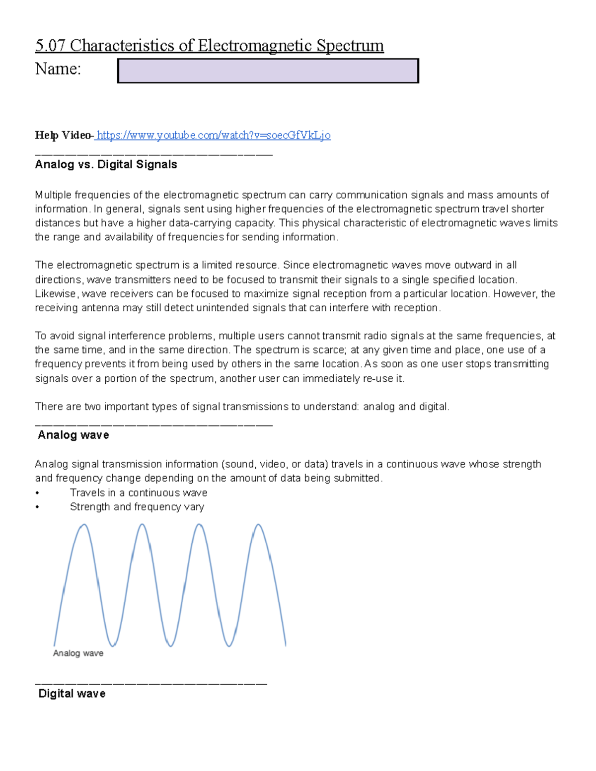 Electromagnetic Spectrum - 5 Characteristics of Electromagnetic ...