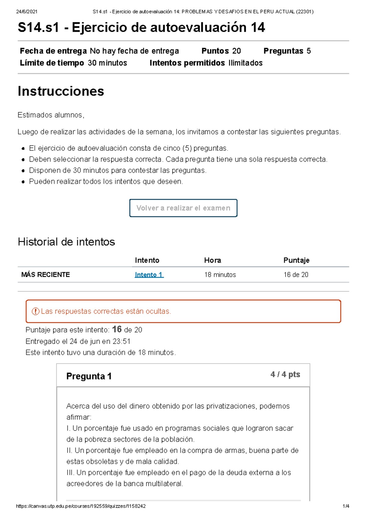 S14.s1 - Ejercicio de autoevaluación 14 Chiroque Chavez - S14 ...