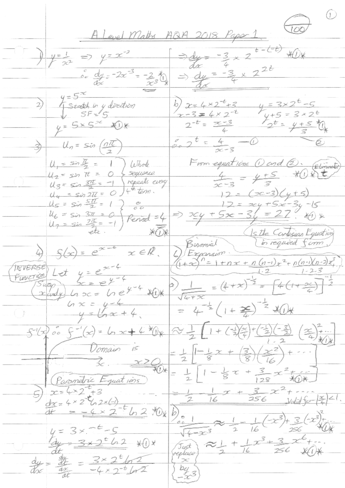 AQA 2018 Paper 1 written solutions - Studocu