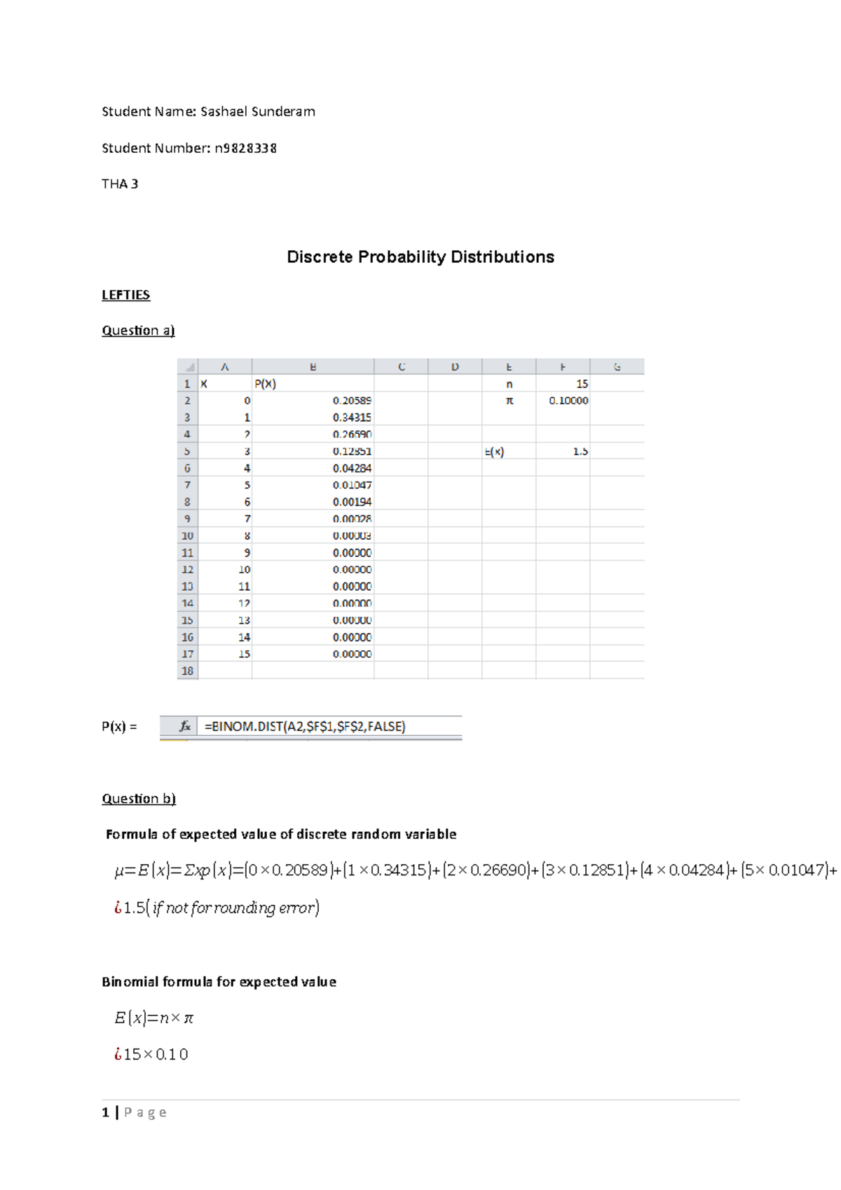 THA 3 - THA 3 data analysis - Student Name: Sashael Sunderam Student ...