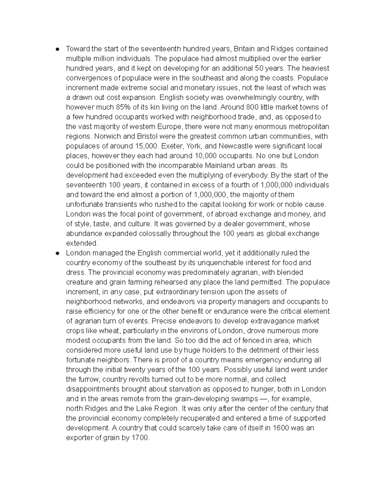 The early Stuarts and the Commonwealth - Toward the start of the ...
