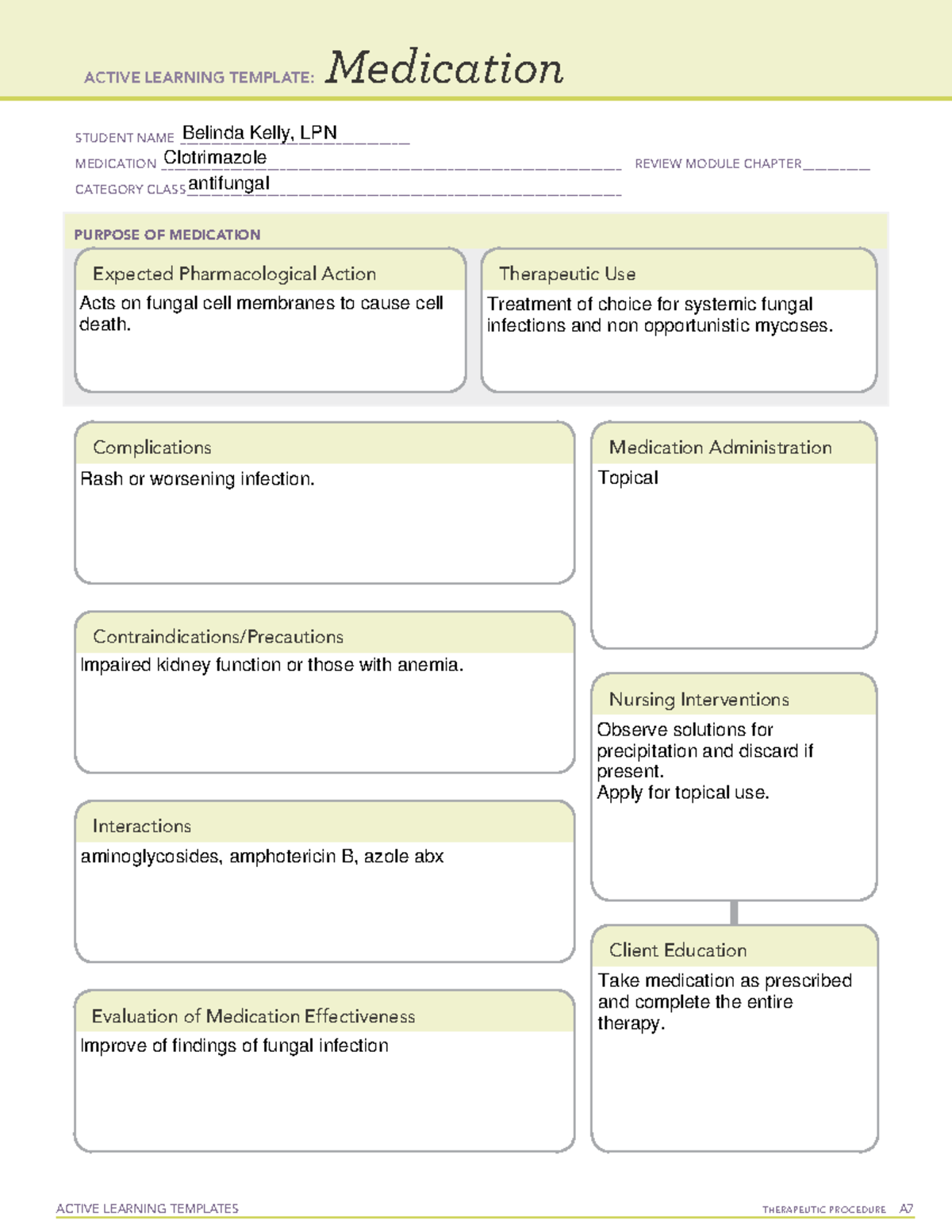 Clotrimazole medication for gastroenteritis and dehydration clinical - ACTIVE LEARNING TEMPLATES ...