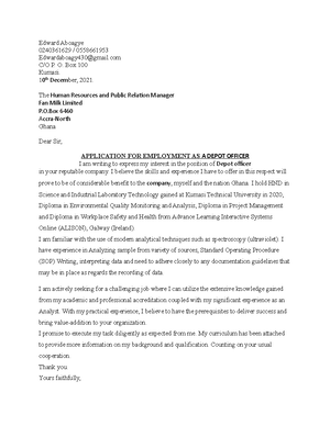 Personal Statement (Business management) - PERSONAL STATEMENT “Business ...