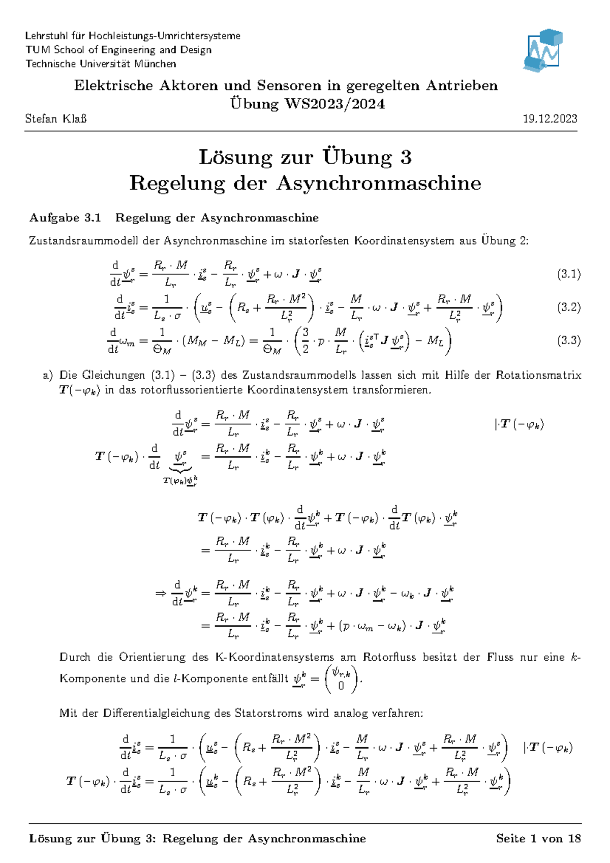 Uebung 3 Loesung WS23 24 - TUM School of Engineering and Design ...